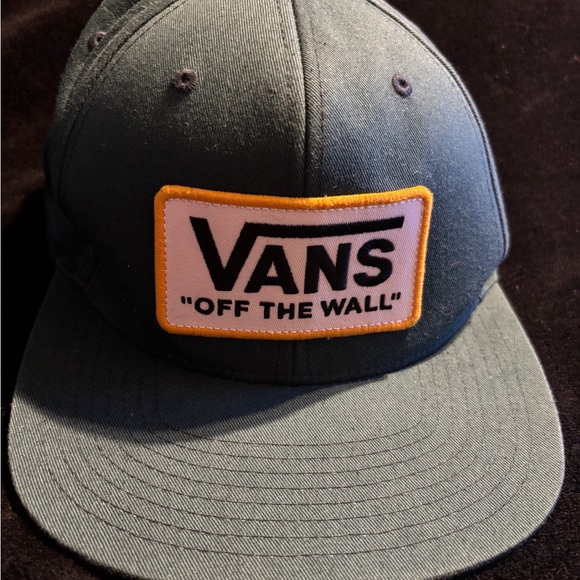 Vans | Accessories | Vintage Vans Off The Wall Green Ball Cap Snap Back ...